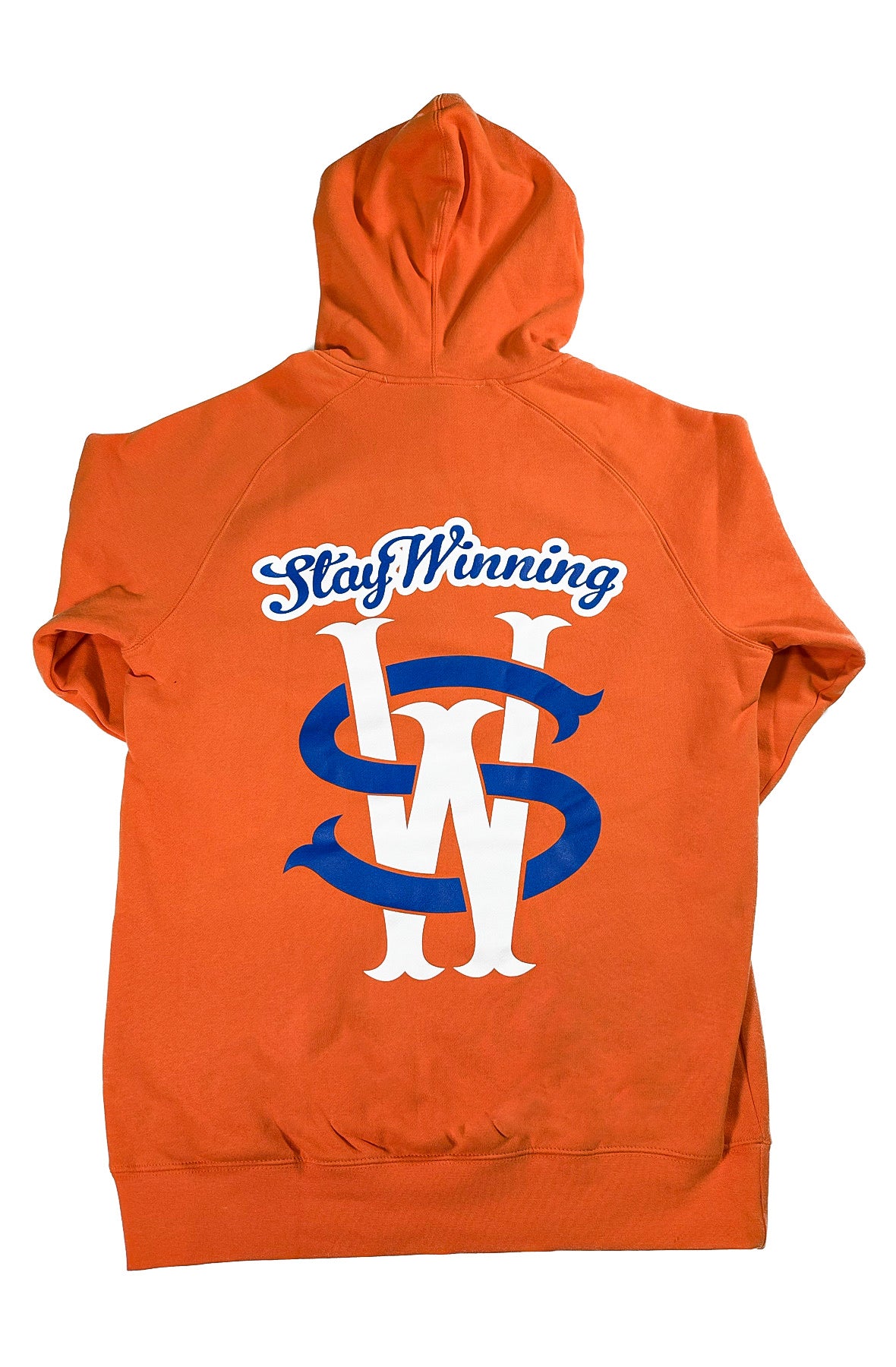 Stay Winning Never Losing Shadow Logo Orange Hoodie – STAY WINNING