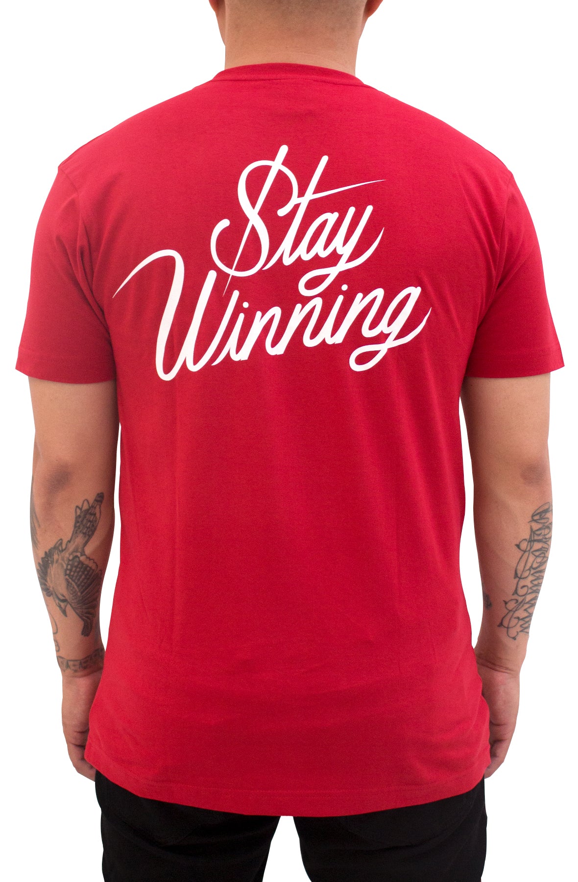 Stay Winning Original Logo Red/White Tee – STAY WINNING